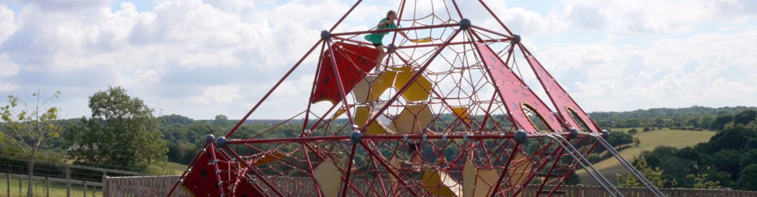 3D Net Climb | Adventure Valley Outdoor Play Area in Durham